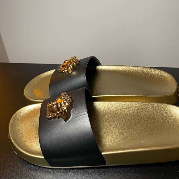Versace | Shoes | New With Tag Real Authentic Versace Slides Mens Size ...